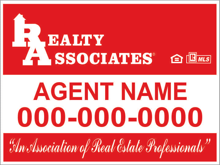 Realty Associates Custom Yard Sign – MySignStore.NET