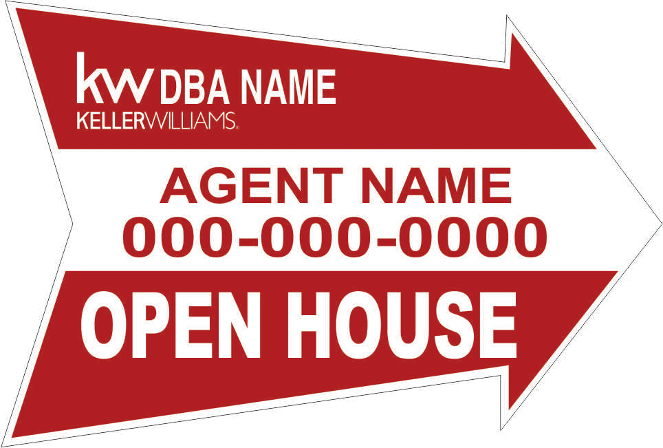 Keller Williams Directional Sign – MySignStore.NET