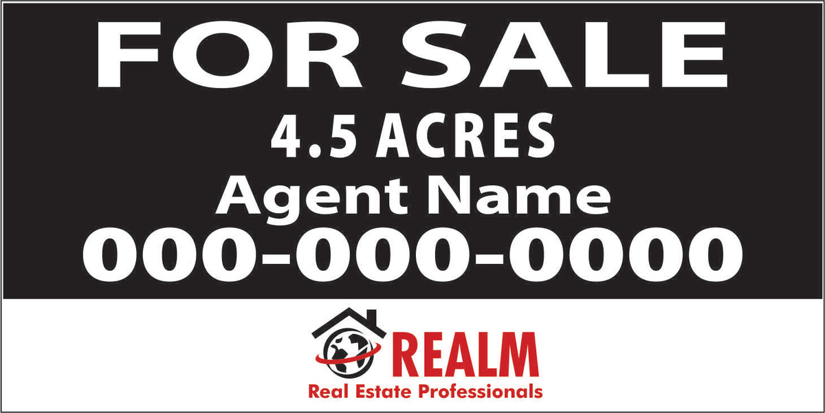 Realm 4x8 Commercial Sign, Double-Sided – MySignStore.NET