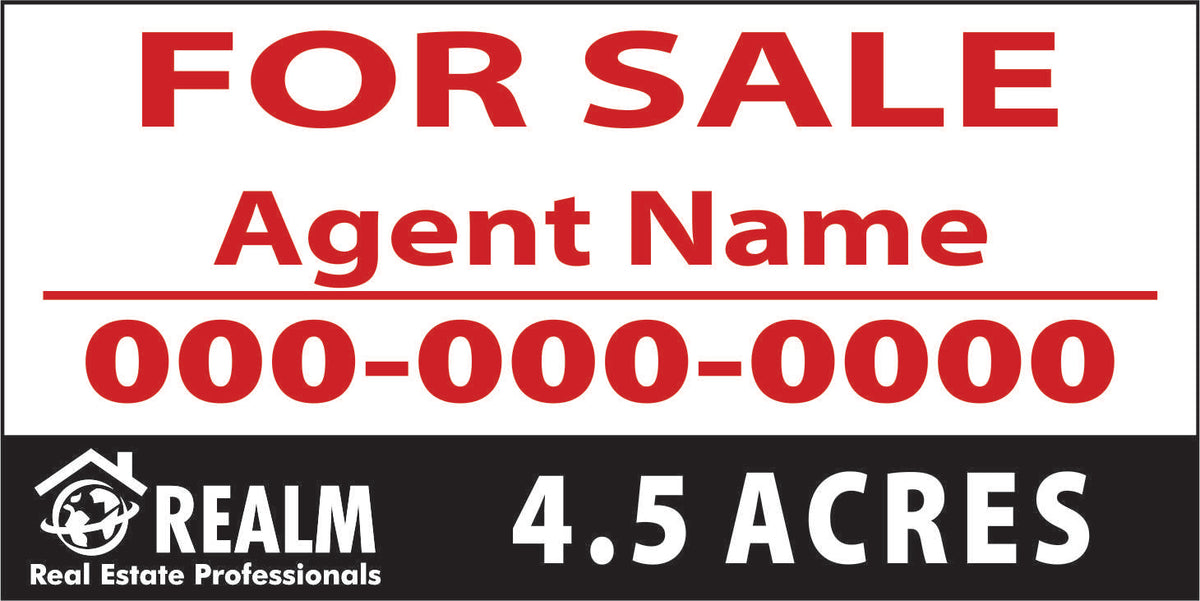 Realm 4x8 Commercial Sign, Double-Sided – MySignStore.NET